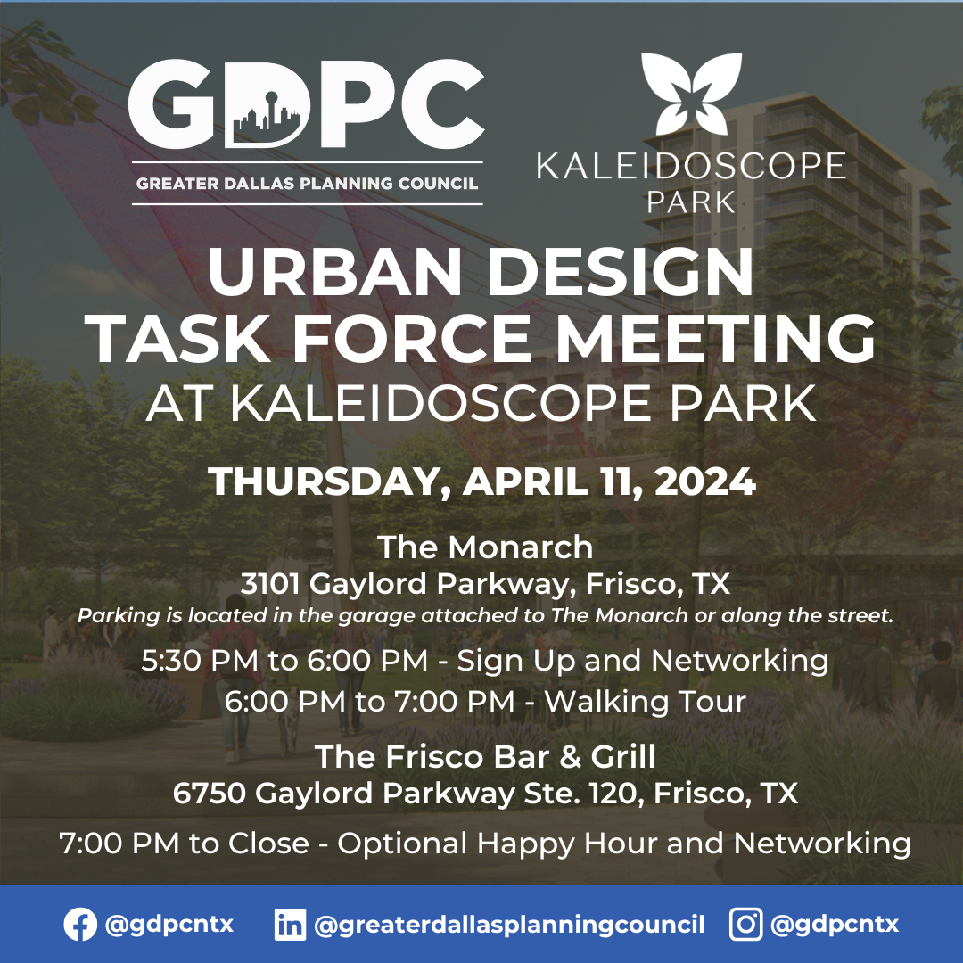April 11 Urban Design Task Force Meeting at Kaleidoscope Park - Frisco